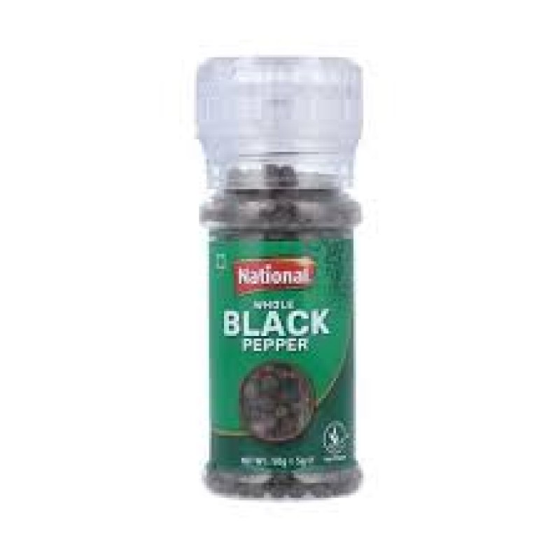 NATIONAL WHOLE BLACK PEPAR GRINDER 50G