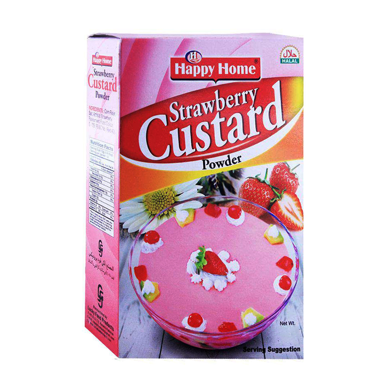 HAPPY HOME CUSTARD STRAWBERRY 120GM