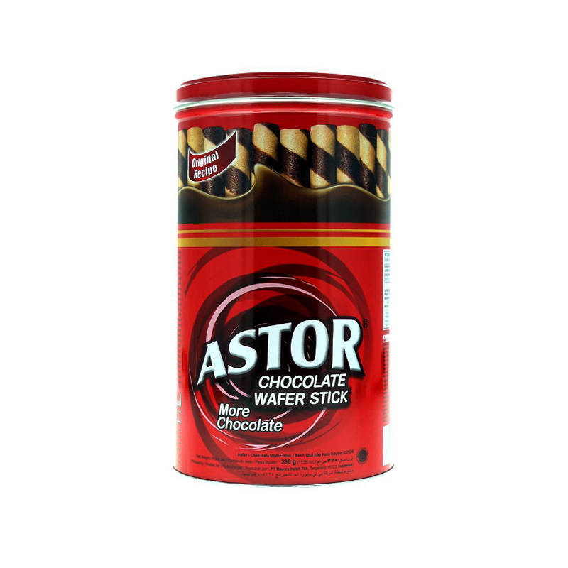 Buy astor wafer stick chocolate wafer tin 330gm at best price in ...