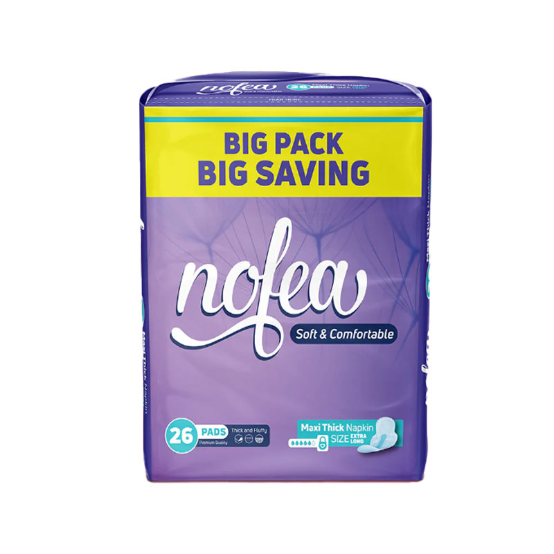 Buy nofea napkin maxi thick extra long26s at best price in Pakistan | Hydri Super Market