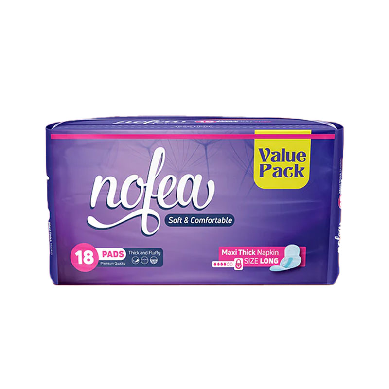 Buy nofea napkin maxi thick long 18s at best price in Pakistan | Hydri Super Market