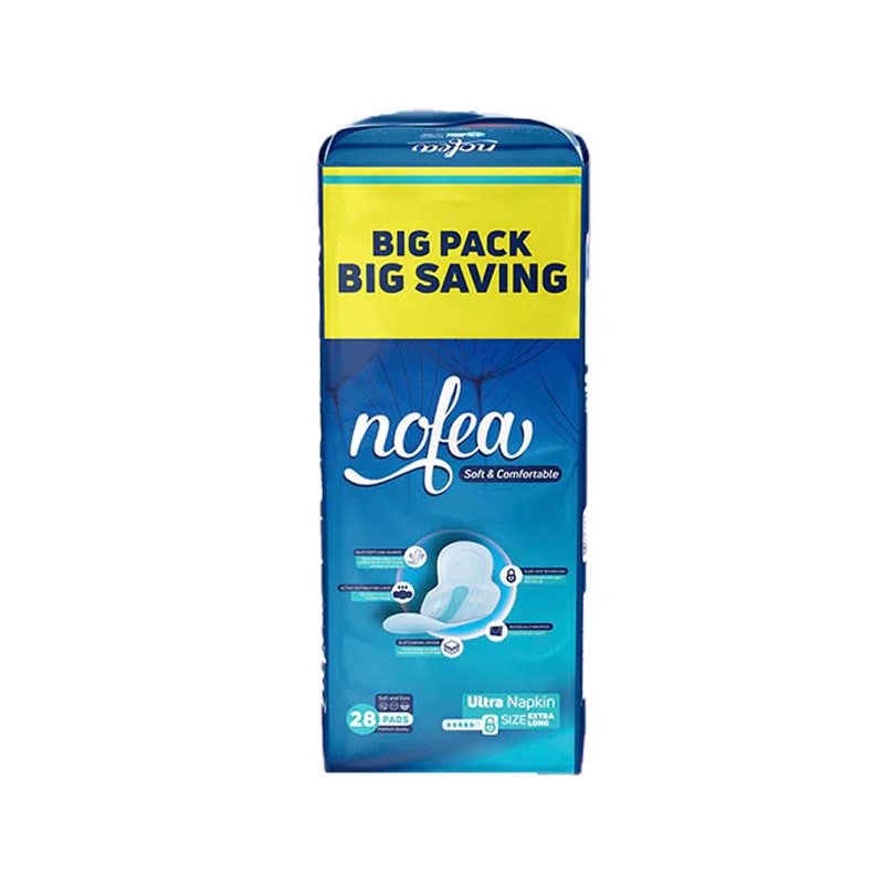 Buy nofea napkin ultra extra long 28s at best price in Pakistan | Hydri Super Market