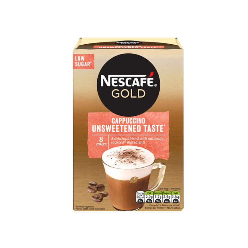 Buy nescafe coffee cappuccino unsweetened taste 8's box at best price ...
