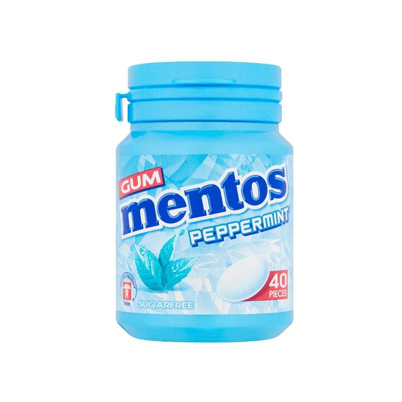 MENTOS CHEW GUM S/F PEPPERMINT 63GM