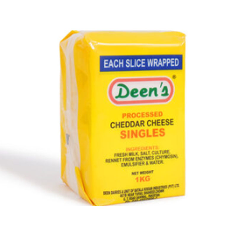 DEEN`S SLICES CHEDDAR CHEESE 1KG