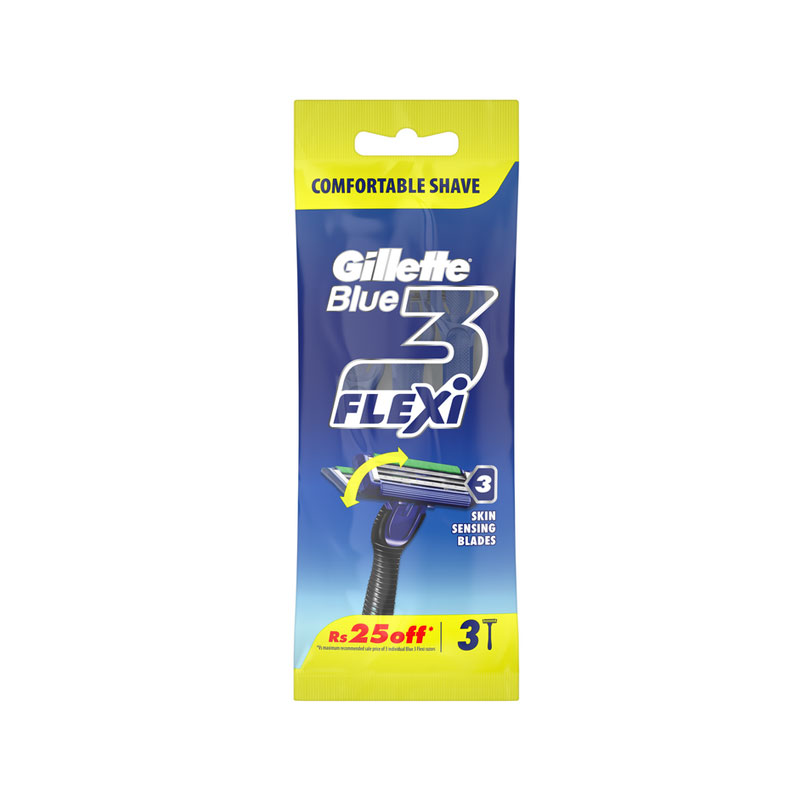 Buy gillette blue 3 flexi 1s razor bag of 3 at best price in Pakistan ...