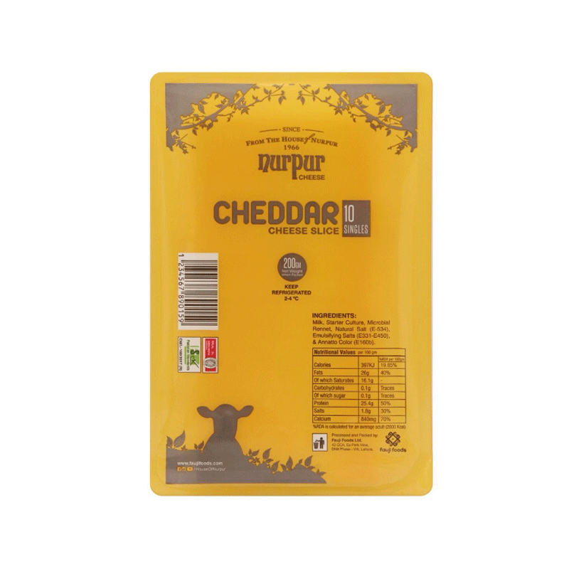 NURPUR CHEESE SLICE 200GM