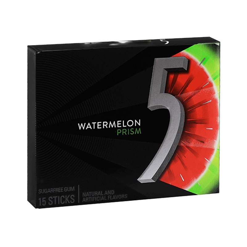 WRIGLEY 5 GUM WATER MELON 15`S