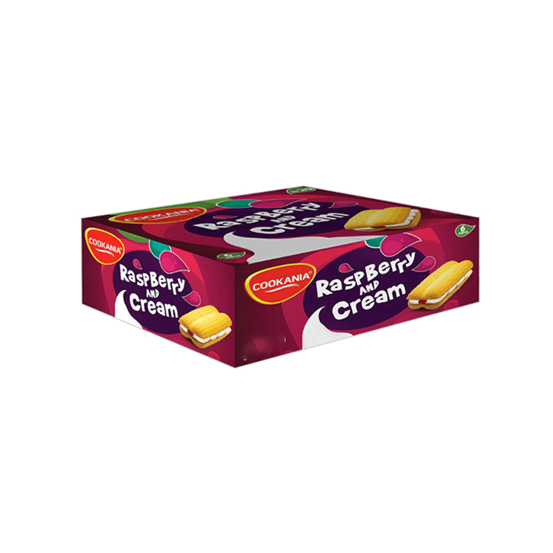 Buy cookania raspberry & cream biscuit 6's half roll at best price in ...