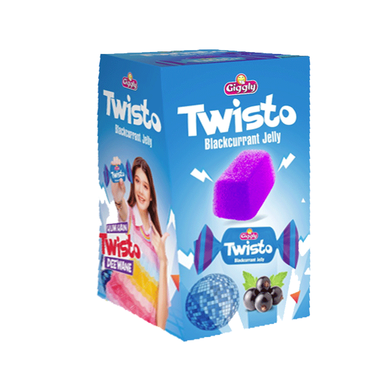 Buy giggly big twisto black currant jelly 50's box at best price in Pakistan | Hydri Super Market