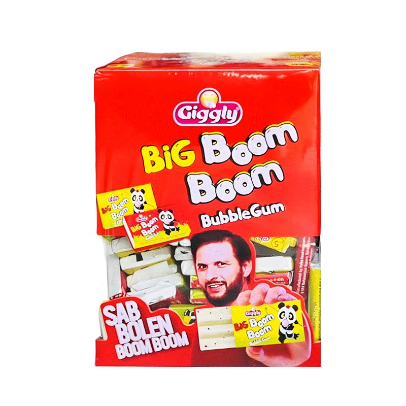 Buy giggly big boom boom bubble gum 50's box at best price in Pakistan | Hydri Super Market