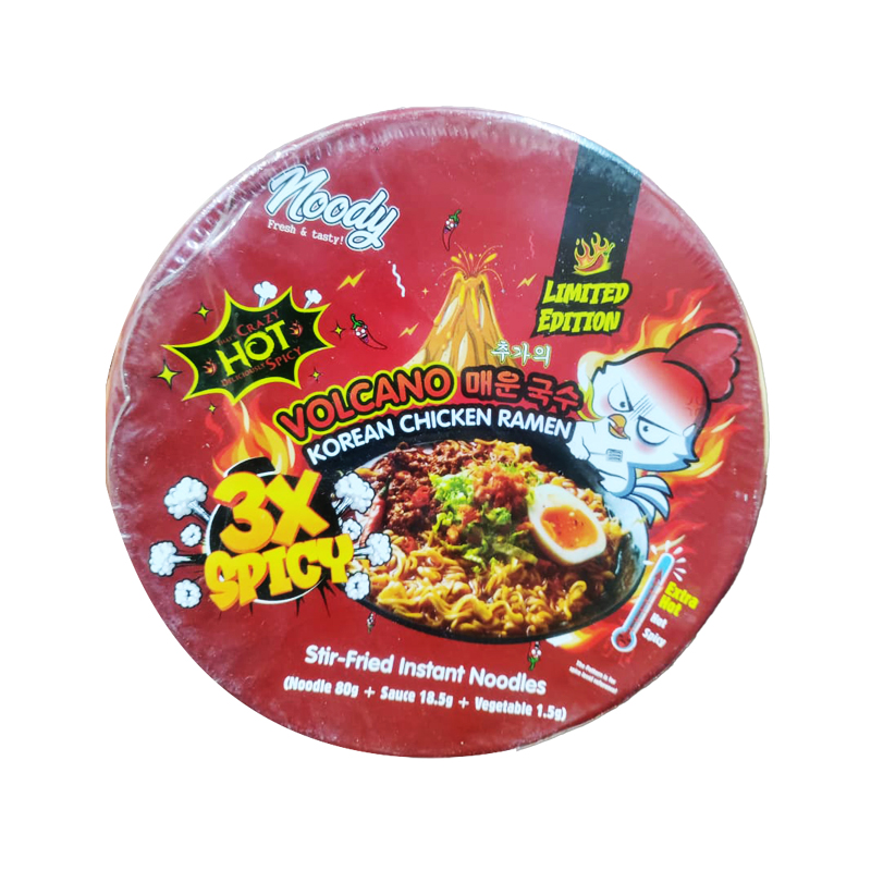 Buy noody volcano chicken ramen 3x spicy noodles 100gm cup at best ...
