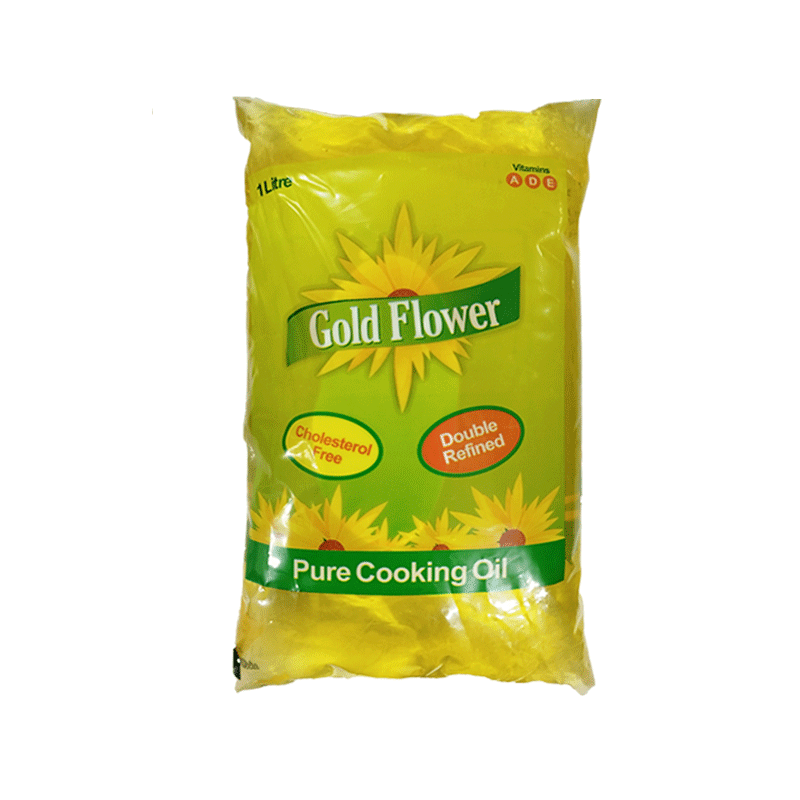 Buy gold flower cooking oil 1ltr pouch at best price in Pakistan ...