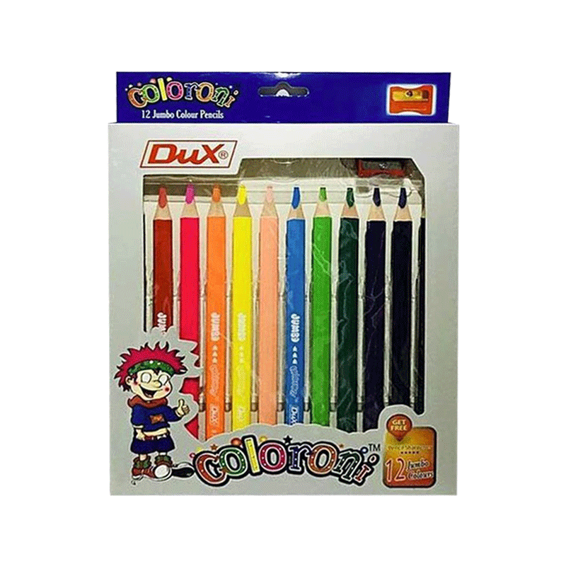 Buy marj.s dux 12 color pencil jumbo dux-12 at best price in Pakistan ...