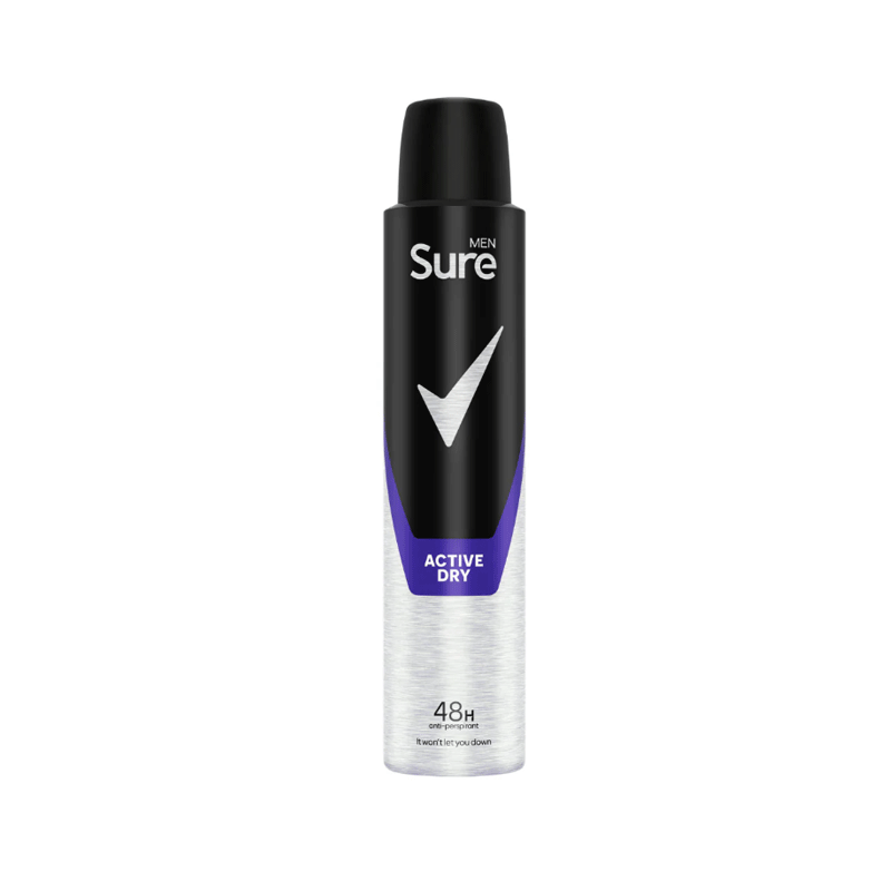 Buy sure men body spray active dry 200ml at best price in Pakistan ...