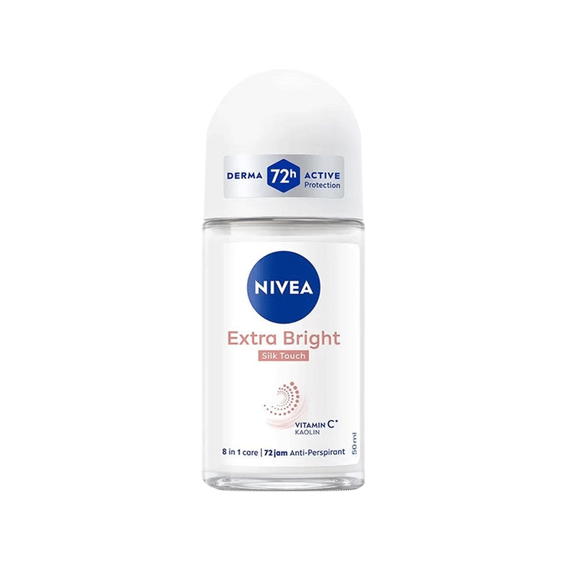 Buy nivea roll on extra bright silk touch 50ml at best price in Pakistan | Hydri Super Market