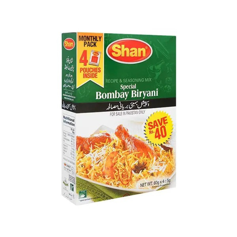 Buy shan masala bombay biryani 4x50gm 1pack at best price in Pakistan ...