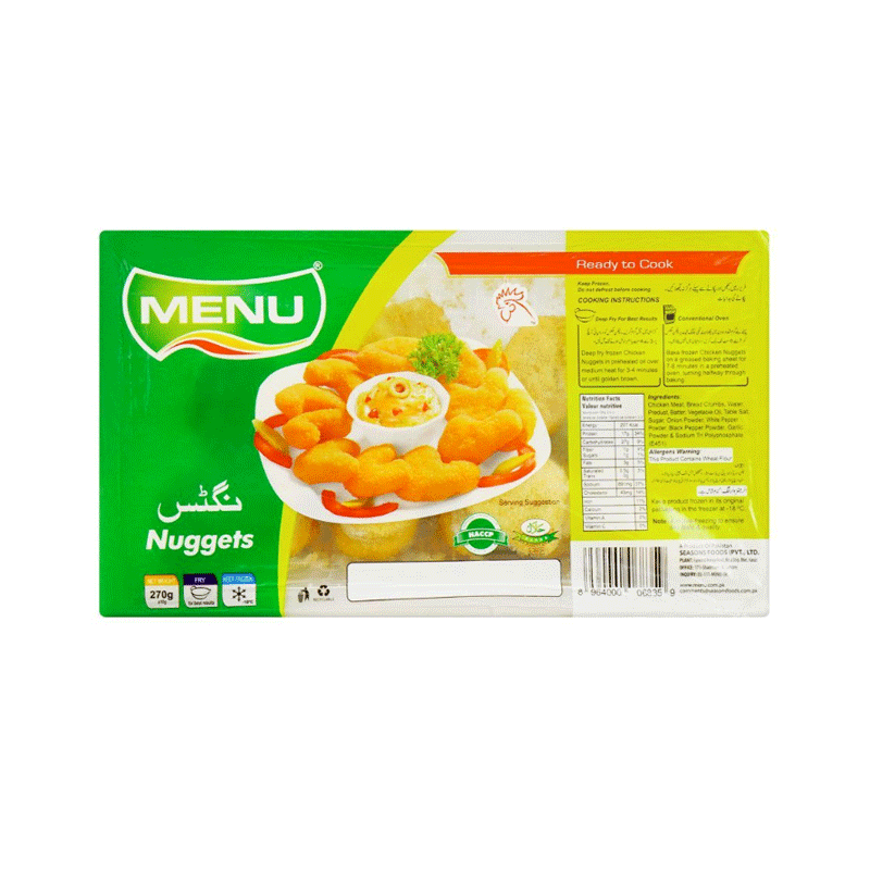 Buy menu chicken nuggets 270gm at best price in Pakistan | Hydri Super ...