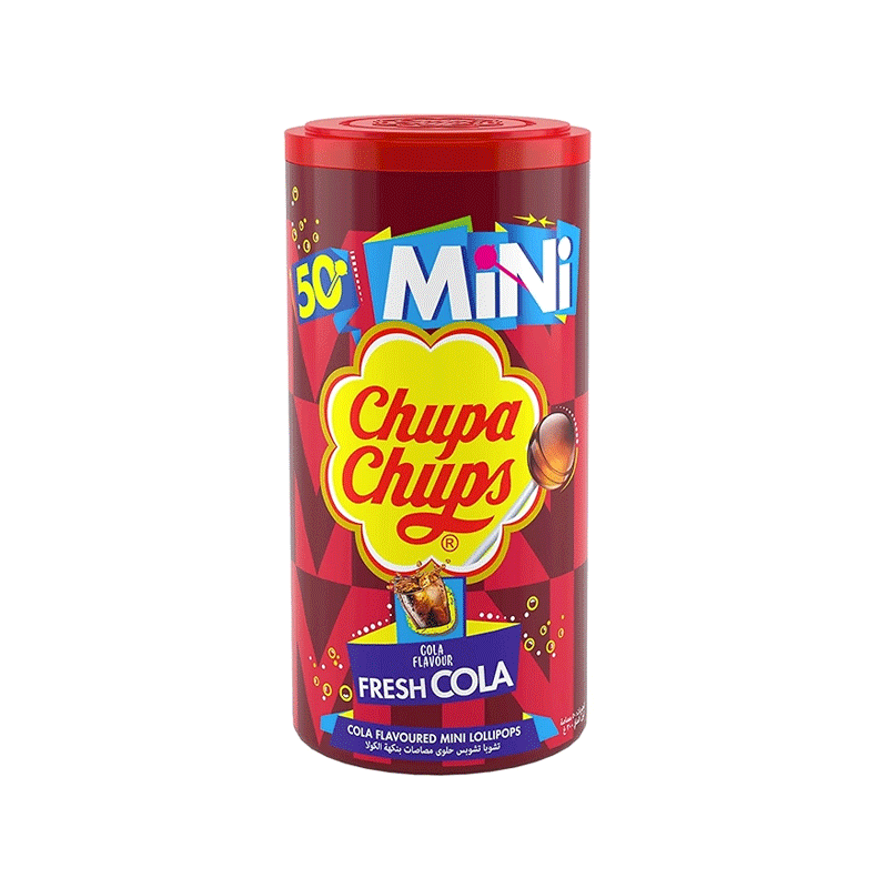 Buy chupa chups fresh cola mini lollipops 50's jar at best price in ...