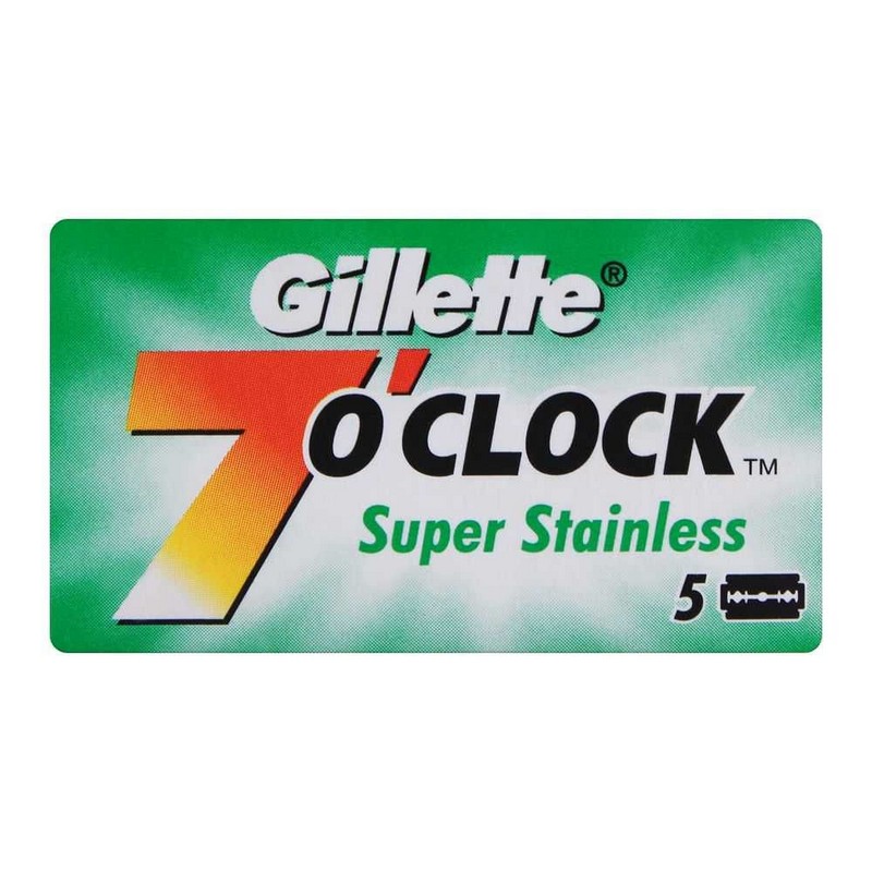 GILLETTE STAINLESS BLADES 7OCLOCK 5S