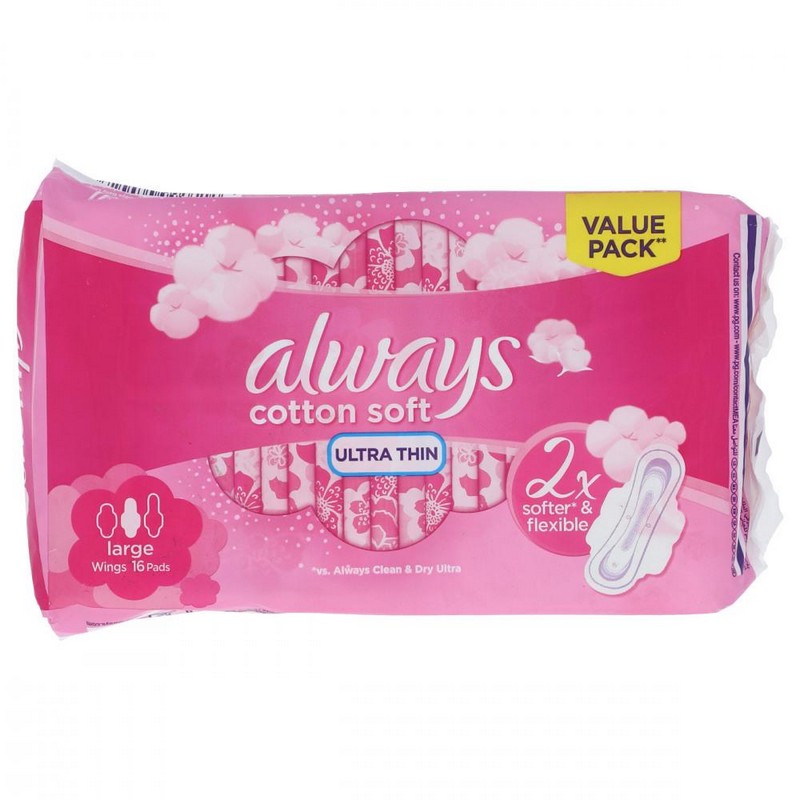 ALWAYS ULTRA COTTON SOFT 16`S