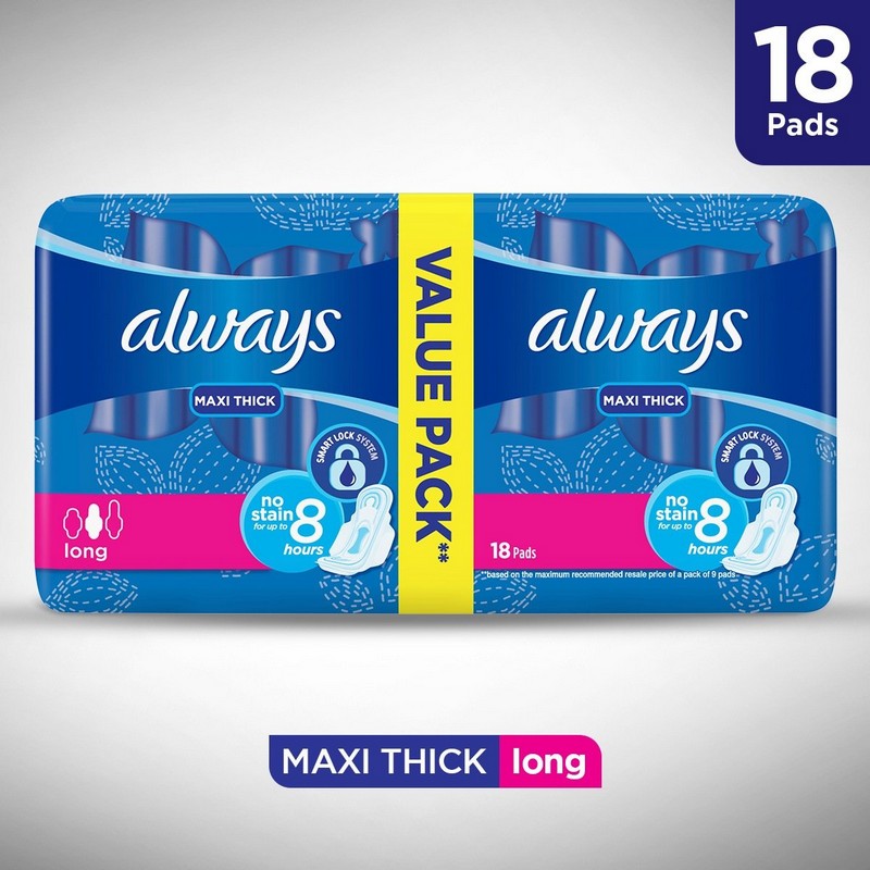 ALWAYS MAXI THICK VALUE PACK 18S