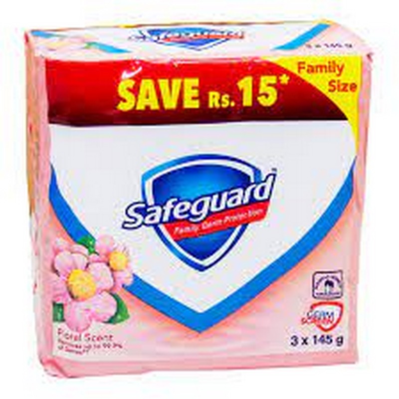 SAFEGUARD SOAP FLORAL SECENT 3X135GM