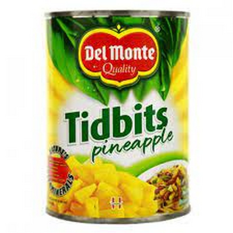 DEL MONTE TIDBITS PINEAPPLE 560G