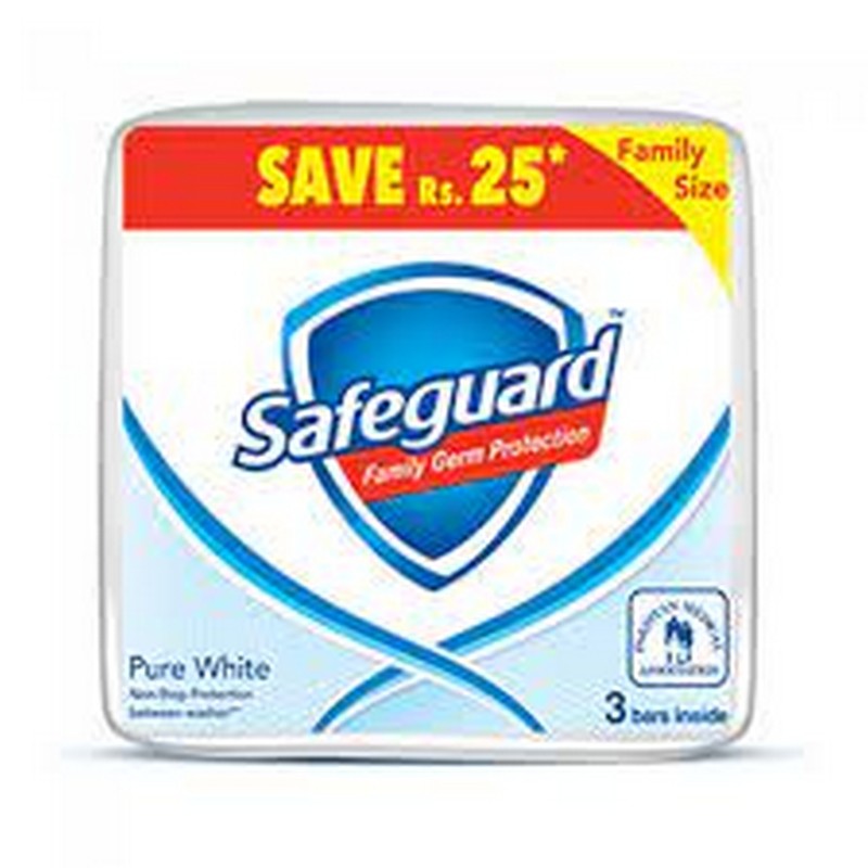 SAFEGUARD SOAP PURE WHITE VALUE PACK 3X103G