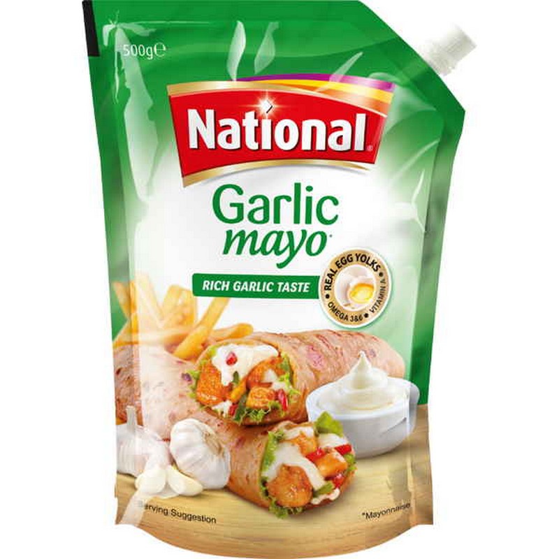 NATIONAL MAYO GARLIC 500ML