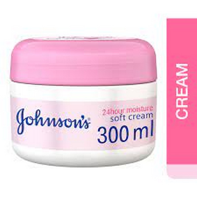 JOHNSONS SOFT CREAM MOISTURE JAR 300ML
