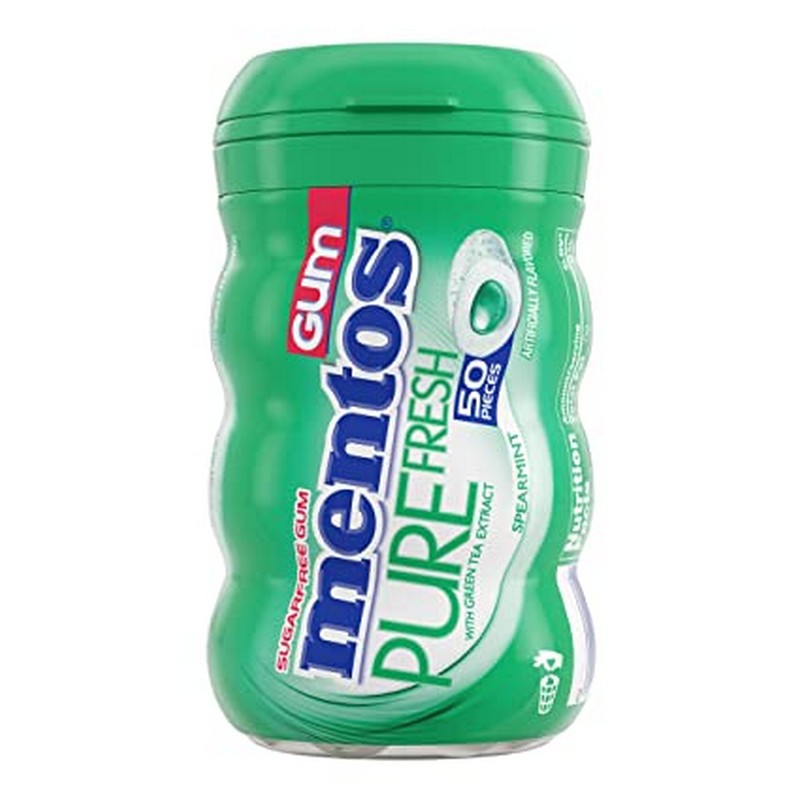 MENTOS CHEW GUM S/F SPEARMINT 63GM