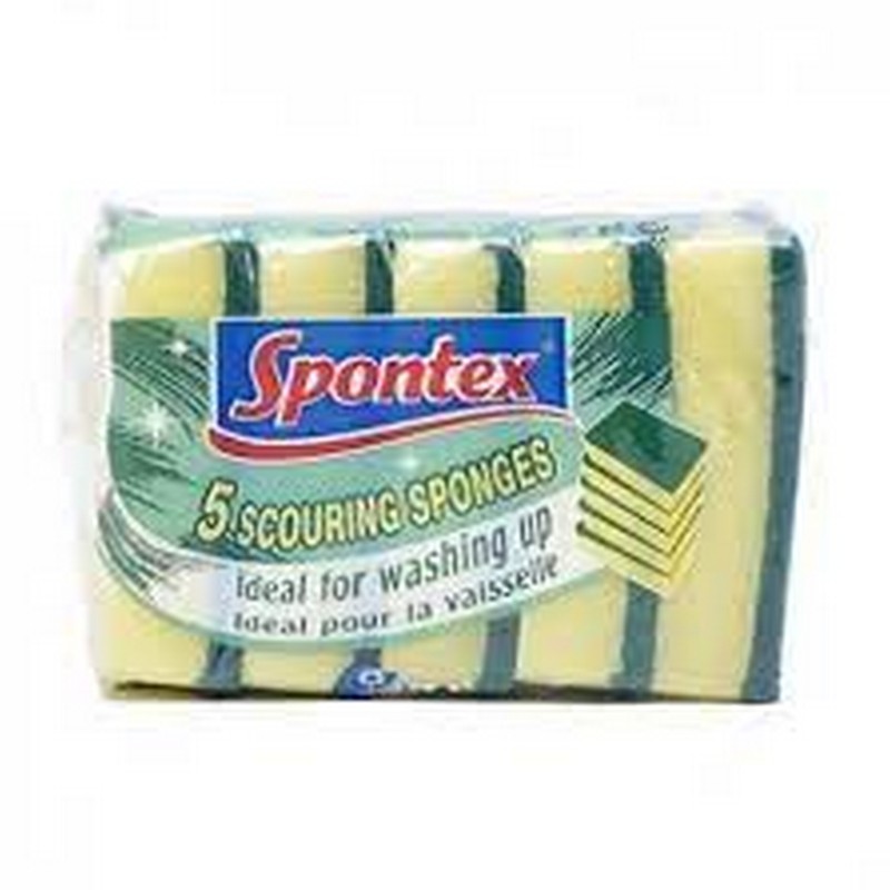 SPONTEX 5 SCOURING SPONGES 5X