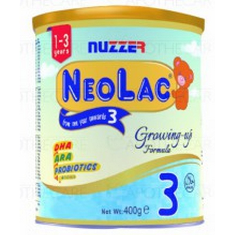 NEO LAC RISE 3 DHA,ARA MILK 400GM