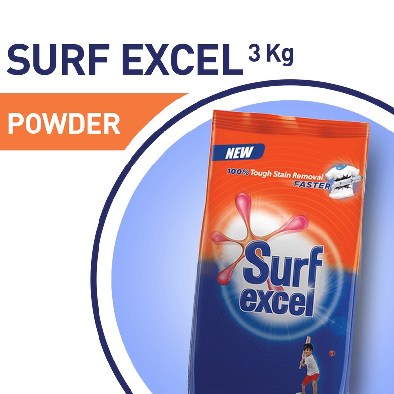SURF EXCEL DETERGENT POWDER 3KG