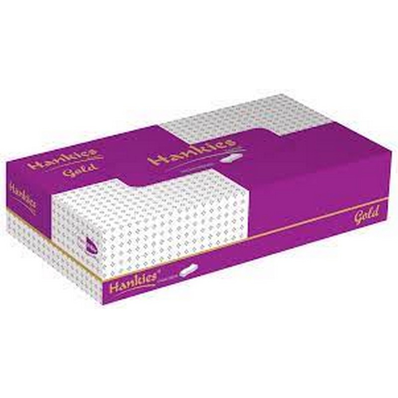 HANKIES TISSUE GOLD FACIAL 100X2 PLY