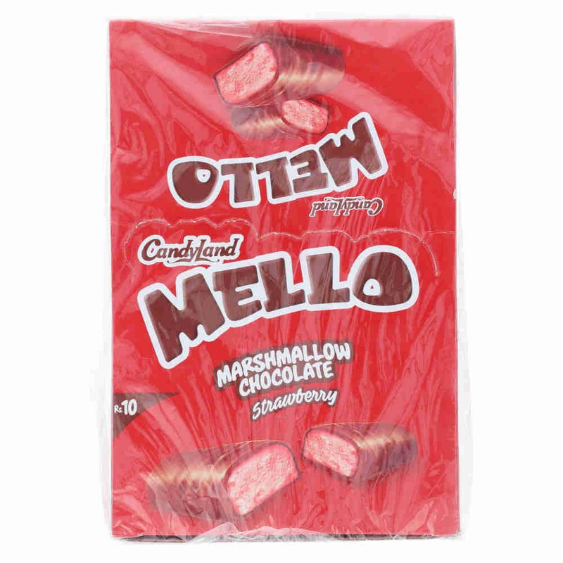 CANDYLAND MARSH MELLOW CHOC STRAW 18`S