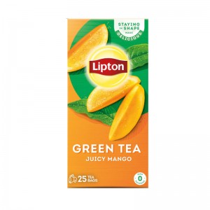 LIPTON GREEN TEA BAG MANGO 25`S