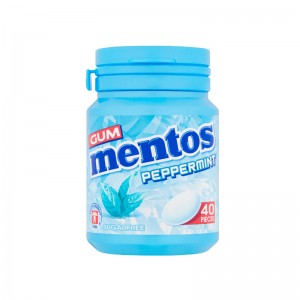 MENTOS CHEW GUM S/F PEPPERMINT 63GM
