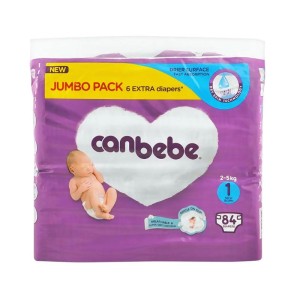 CANBEBE DIAPER NEW BORN 84`S