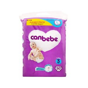 CANBEBE DIAPERS JUMBO 60PCS MIDI3