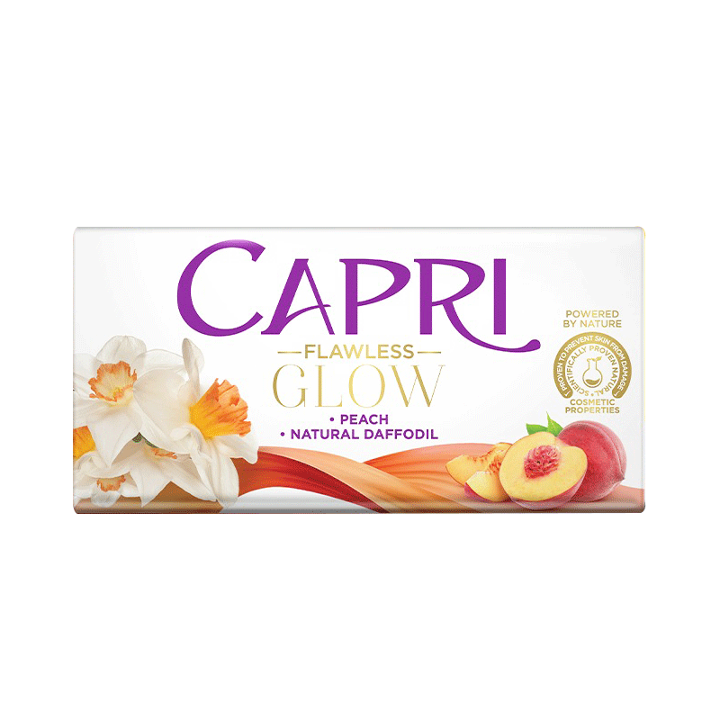 CAPRI SOAP GLOW PEACH NATURAL DAFFODIL 120GM