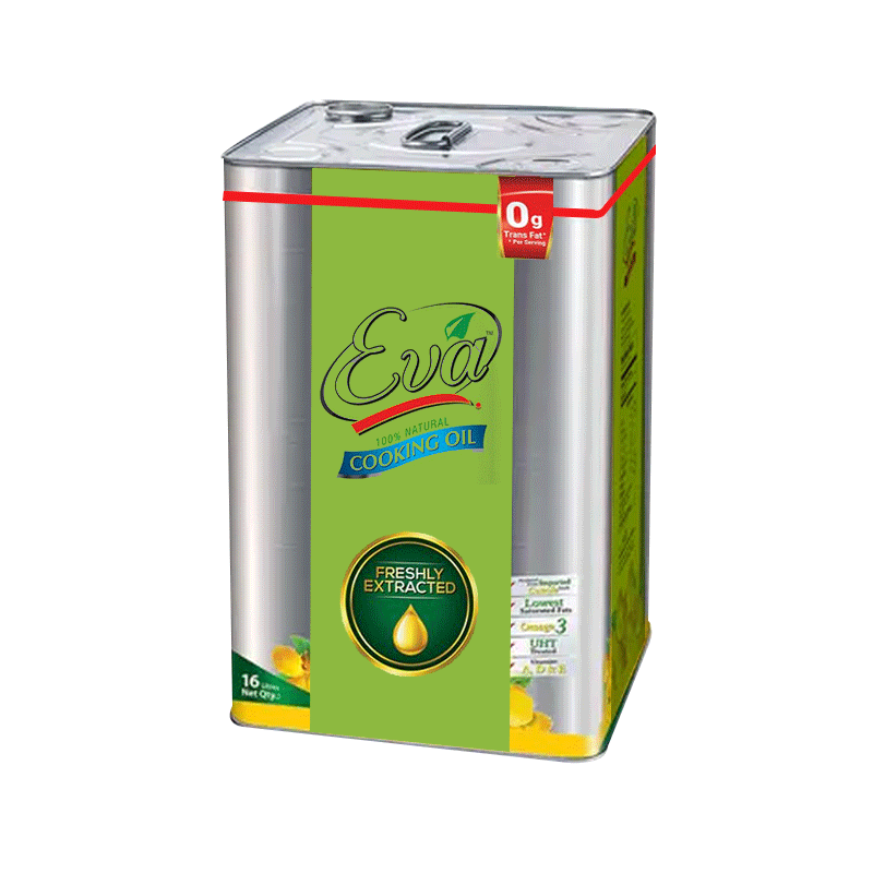 EVA COOKING OIL 16LTR TIN