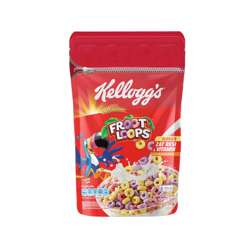 KELLOGGS FROOT LOOPS ZAT BESI VITAMIN 55GM