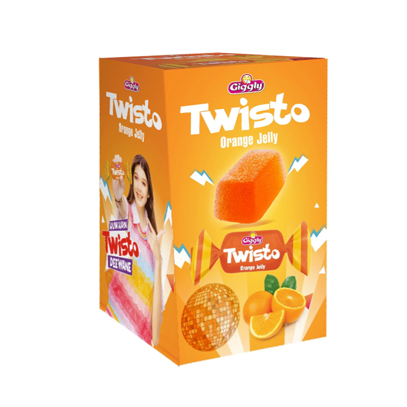 Buy giggly big twisto orange jelly 50's box at best price in Pakistan ...