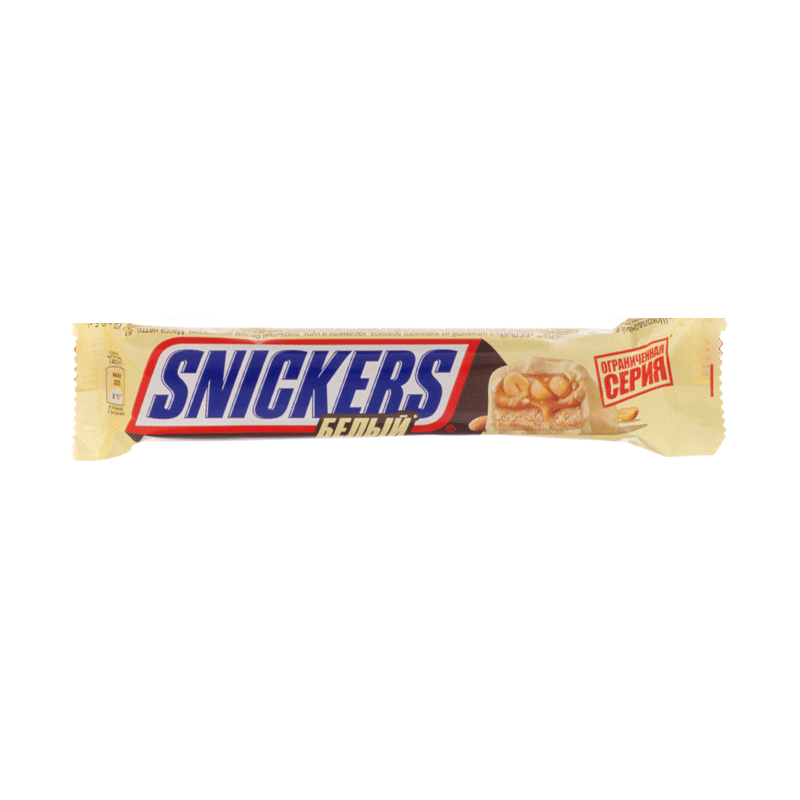 SNICKERS CHOCOLATE WHITE 81GM