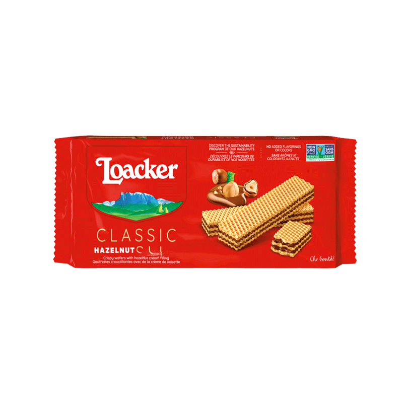 LOACKER WAFERS HAZELNUT 45GM