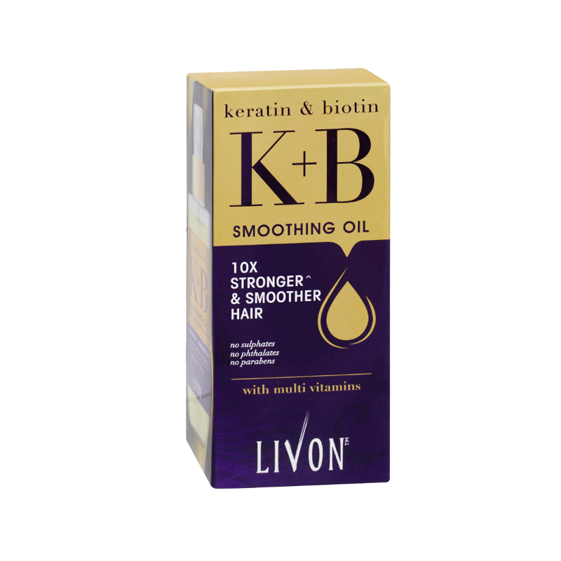 LIVON SMOOTHING HAIR OIL KERATIN+BIOTIN 100ML