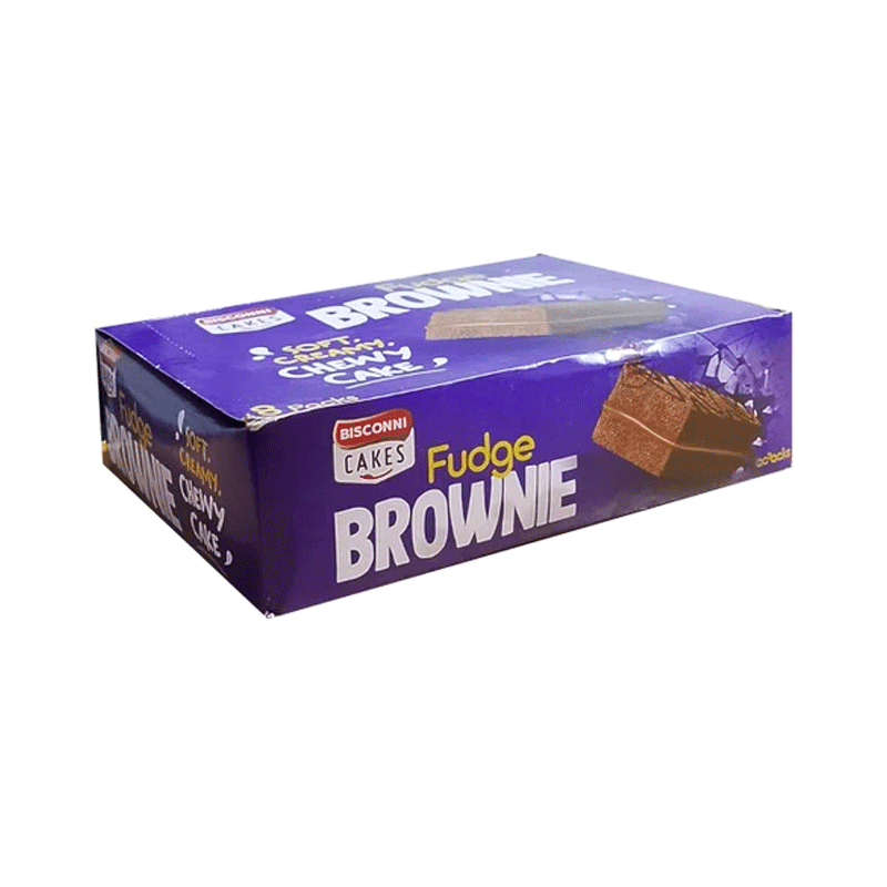 BISCONNI CAKES FUDGE BROWNIE 10'S