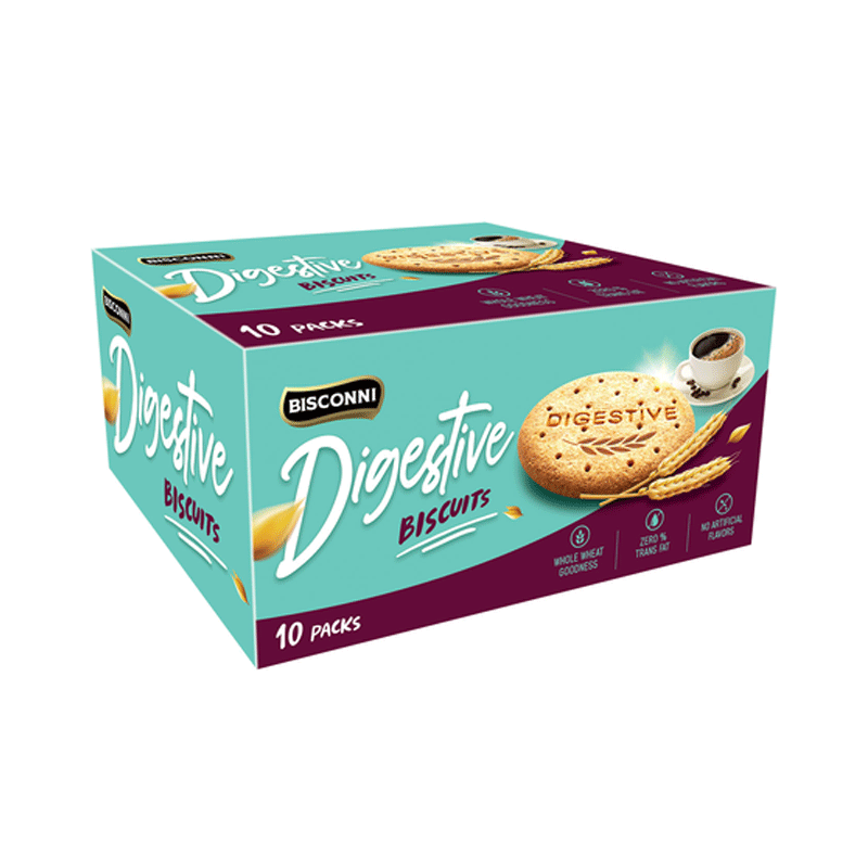 BISCONNI DIGESTIVE HIGH FIBER BISCUIT 10'S